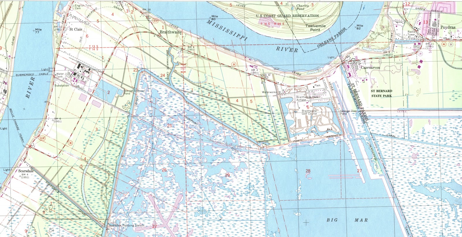 GIS Research and Map Collection: New Orleans, Plaquemines Parish ...