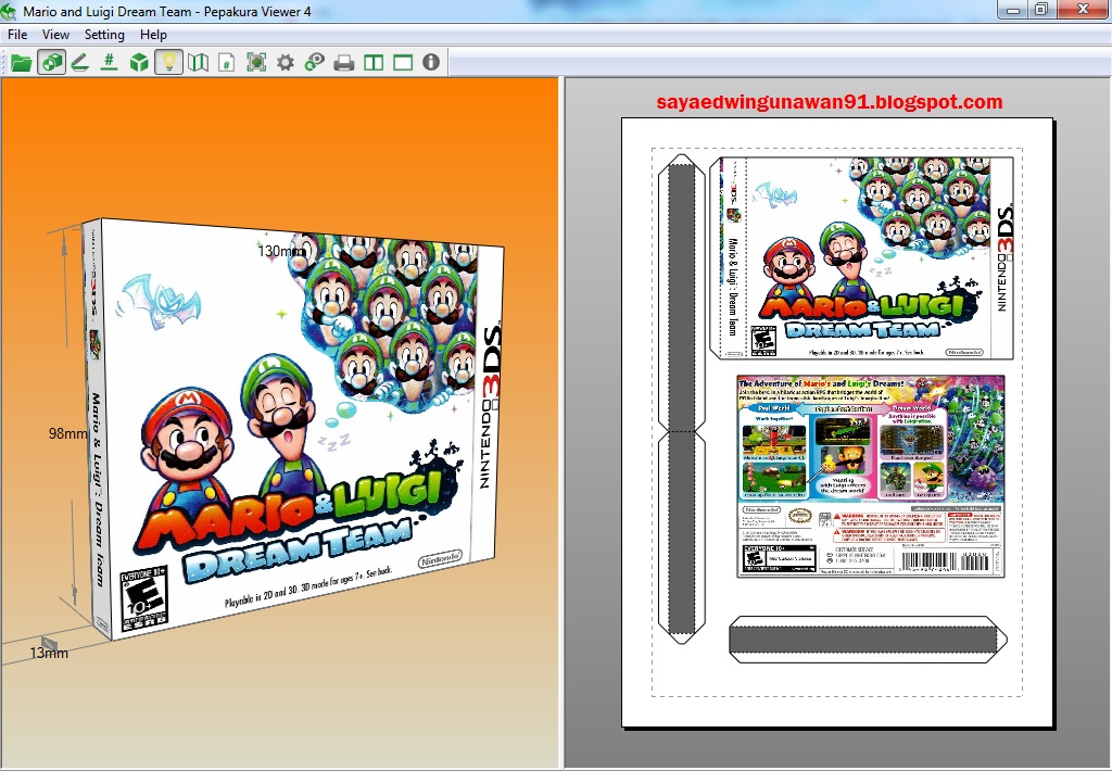 Our World: Papercraft Cover Nintendo 3DS