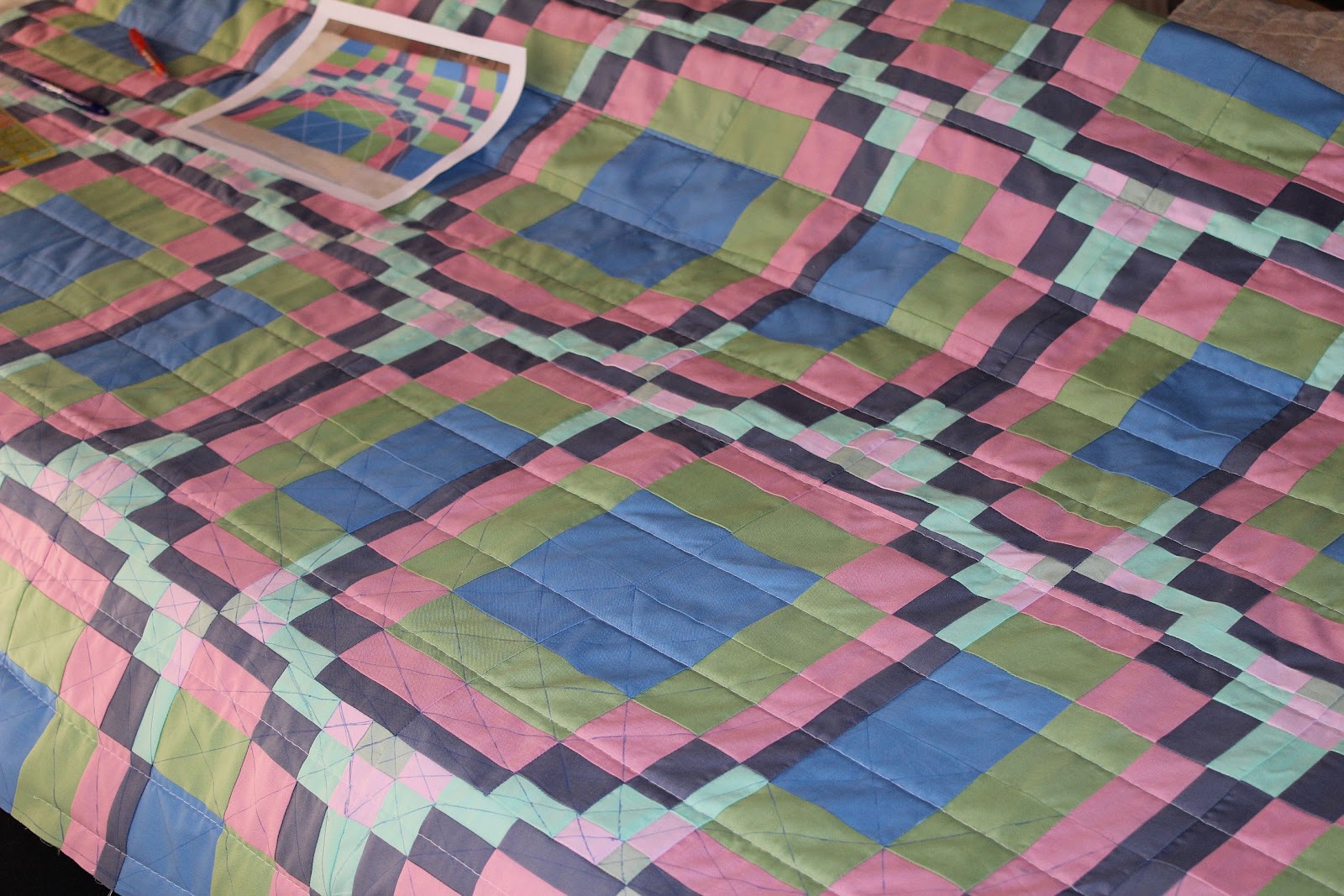 Quilts SB: My Quip – Test 40 Quilt Progress – Bacon Cola Basted Ham