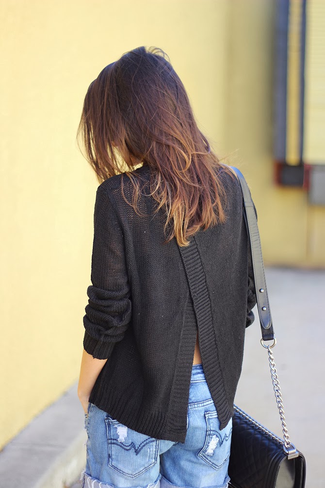 FRANKIE HEARTS FASHION: Open Back Sweater