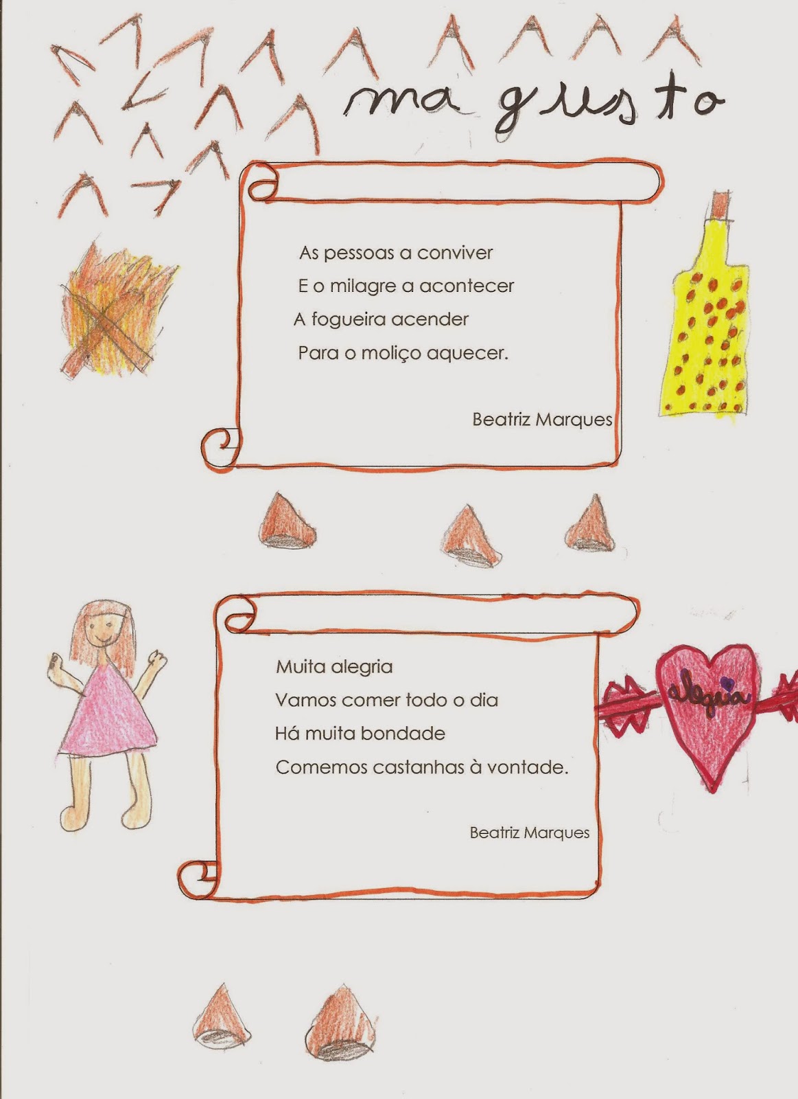 Aventuras de Palmo e Meio: Quadras sobre o magusto