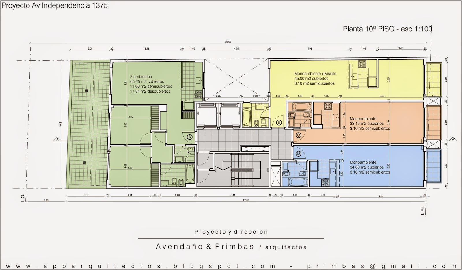 Edificio Independencia 1375: Las Unidades