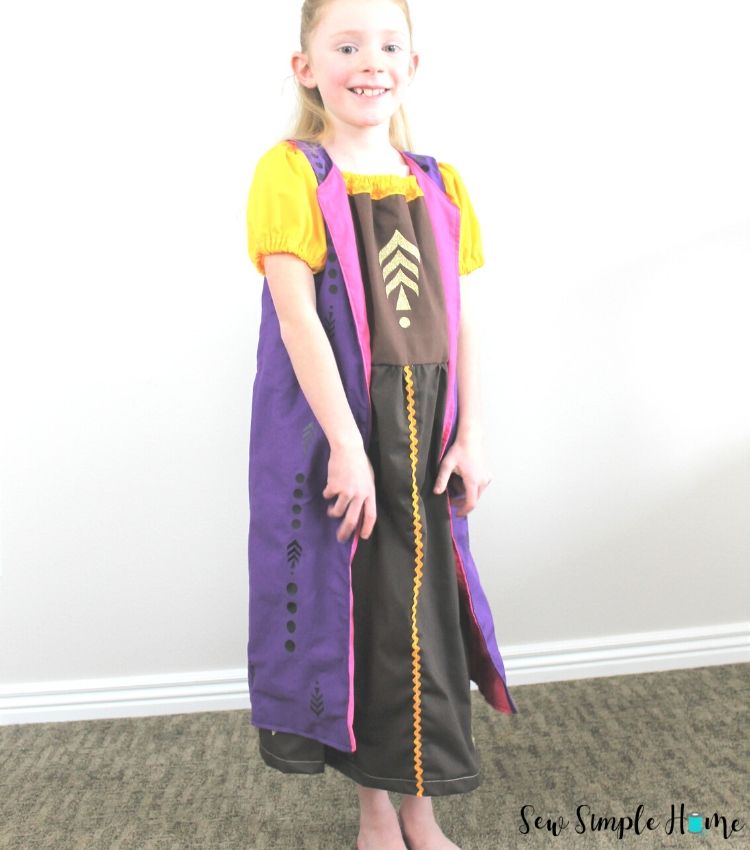 DIY Princess Anna Dress Up Tutorial | Sew Simple Home