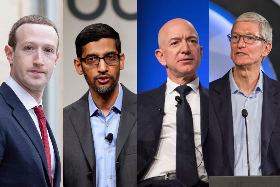 CEOs of Tech Giants Amazon, Apple, Facebook and Google Grilled For Over ...