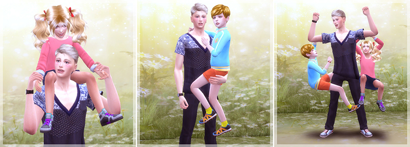 With father poses ~ Nathys Sims