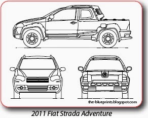 Vector Blueprints - Cars, Trucks, Busses and others: Fiat - Vector ...