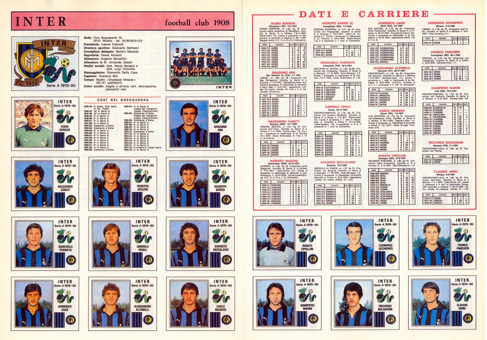 -: INTER DE MILÁN 1979/80