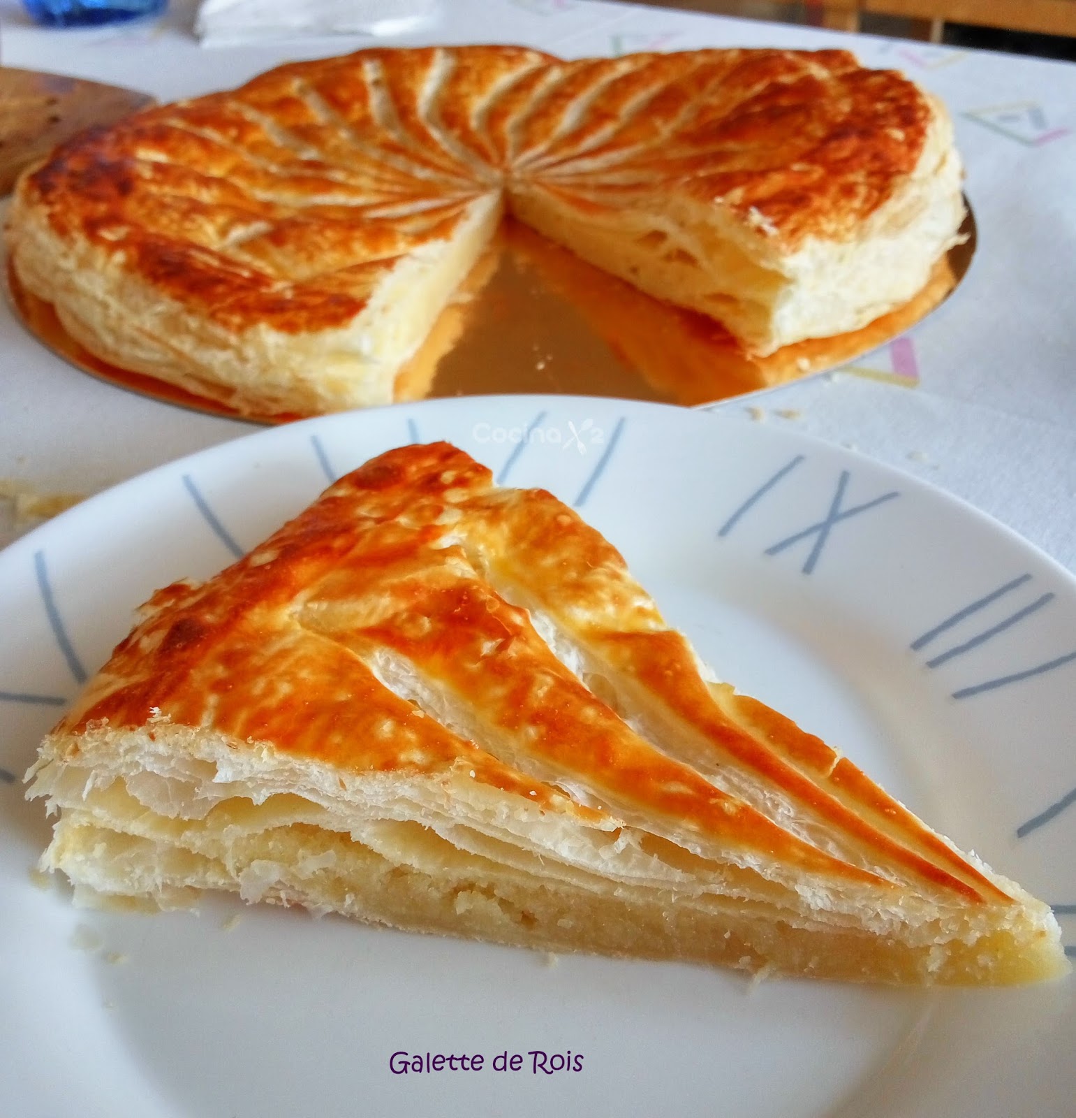 Cocinax2. Las recetas de Laurita.: Galette de Rois. El pastel de Reyes francés.