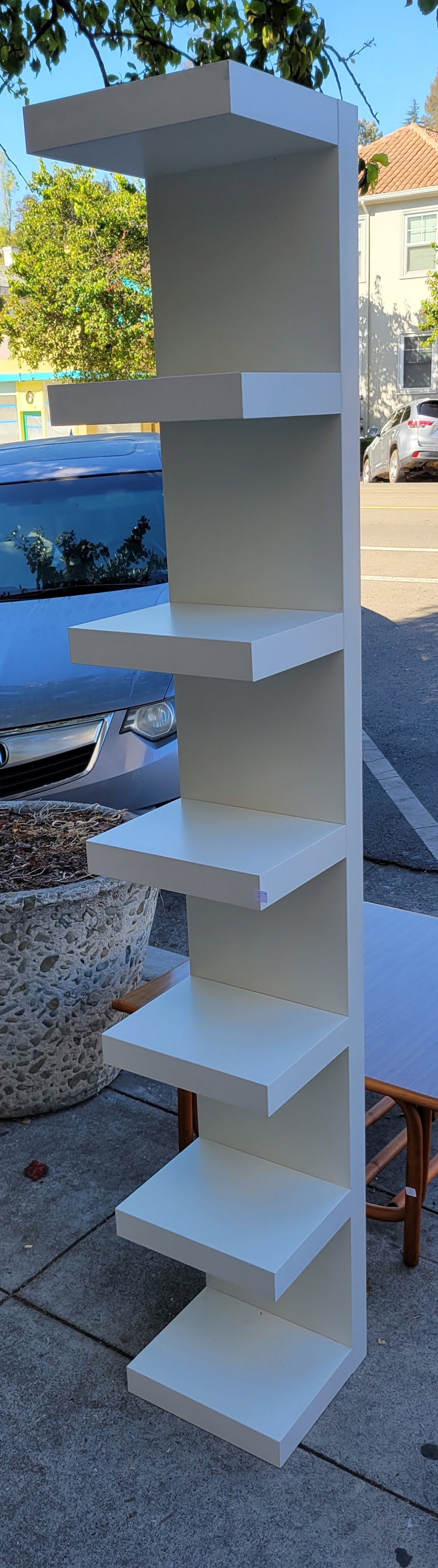 UHURU FURNITURE & COLLECTIBLES: SOLD #109305 Tall Thin Sideless White ...