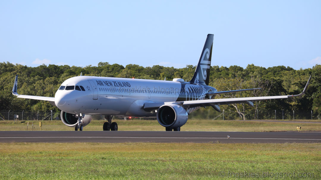 Far North Queensland Skies: Air New Zealand Airbus A321 NEO ZK-NNF ...