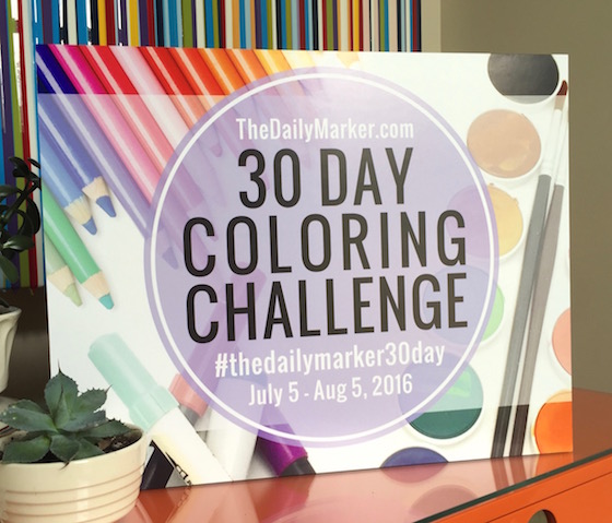 Simply Elegant Paper Crafts: 30 Day Coloring Challenge- Day 1