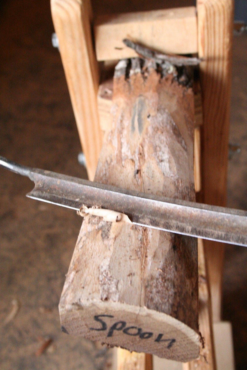 Kitchen Carvings: Riving Green Wood