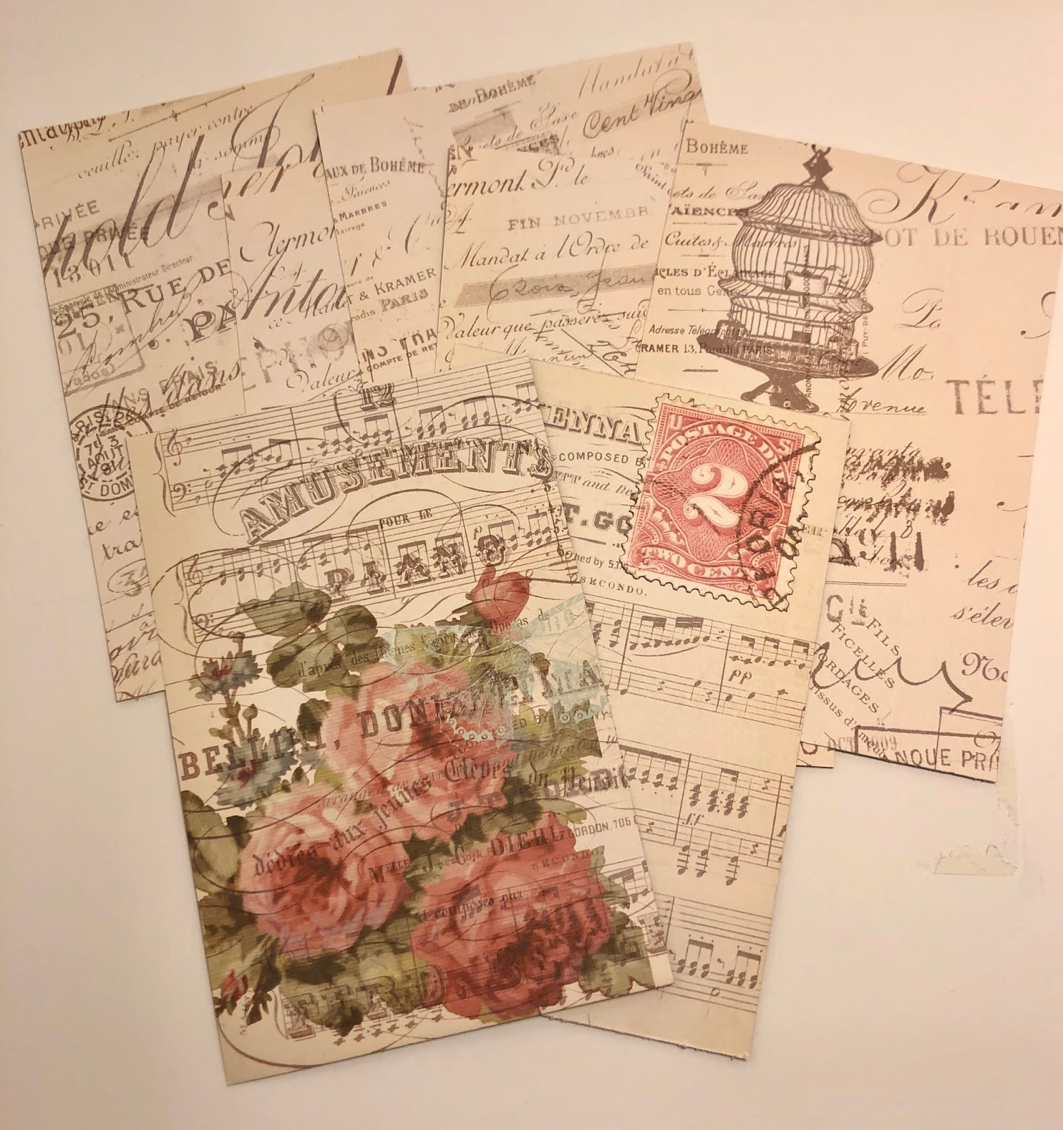 Artful Musings: Tutorial - Small Ephemera/Postage Stamp Storage Folder