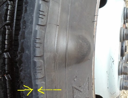 RV Tire Safety: Tire Bulge. Defect? or Damage