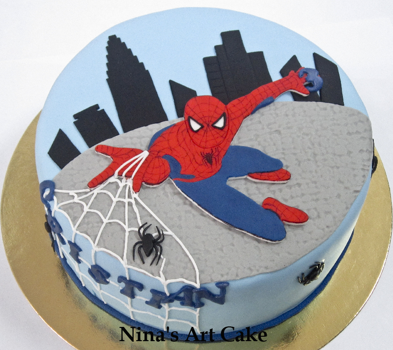 Nina's Art Cake: Tort Spiderman