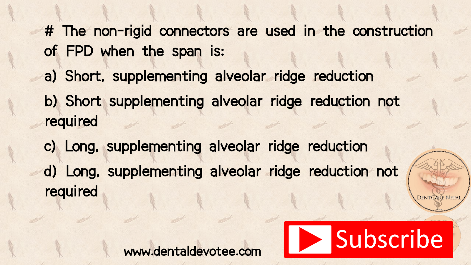Dentosphere : World of Dentistry: Non rigid Connectors, Fixed Partial ...