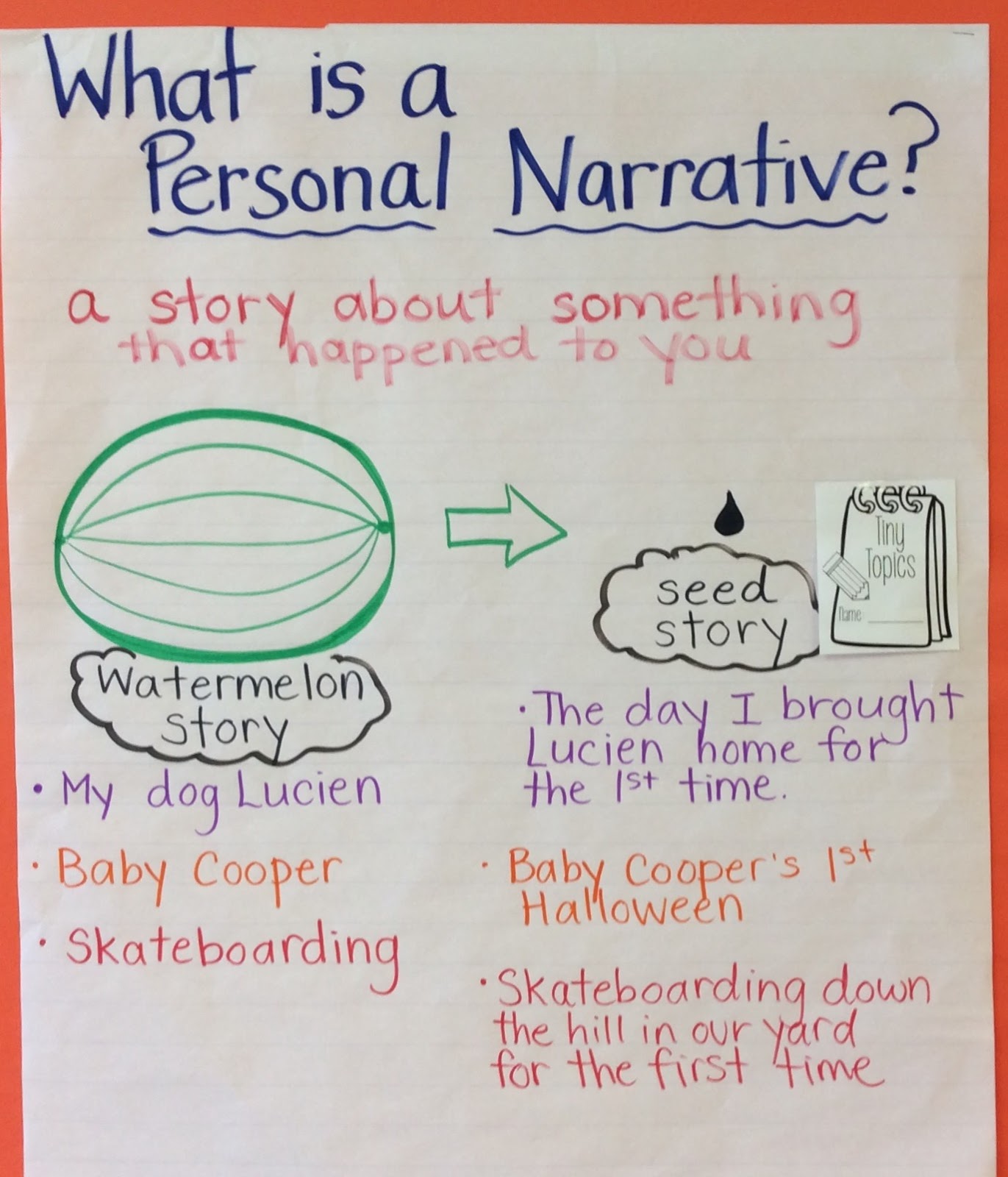 Mrs. Ford's Friends: Personal Narrative Stories!