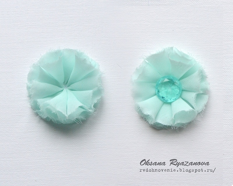 Chiffon Fabric Flower Tutorial