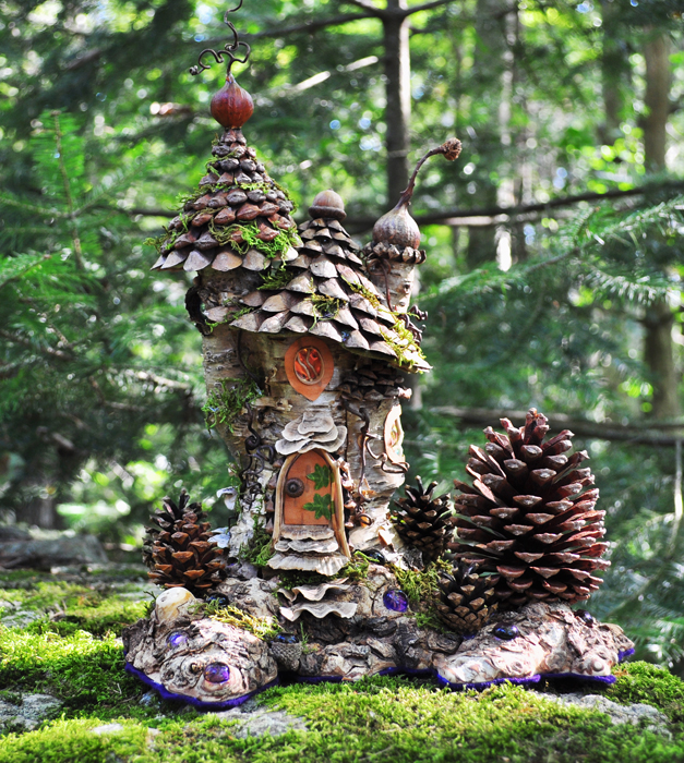 Miniature Birch Bark Houses