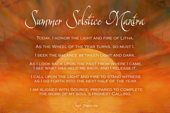 Blessed Summer Solstice