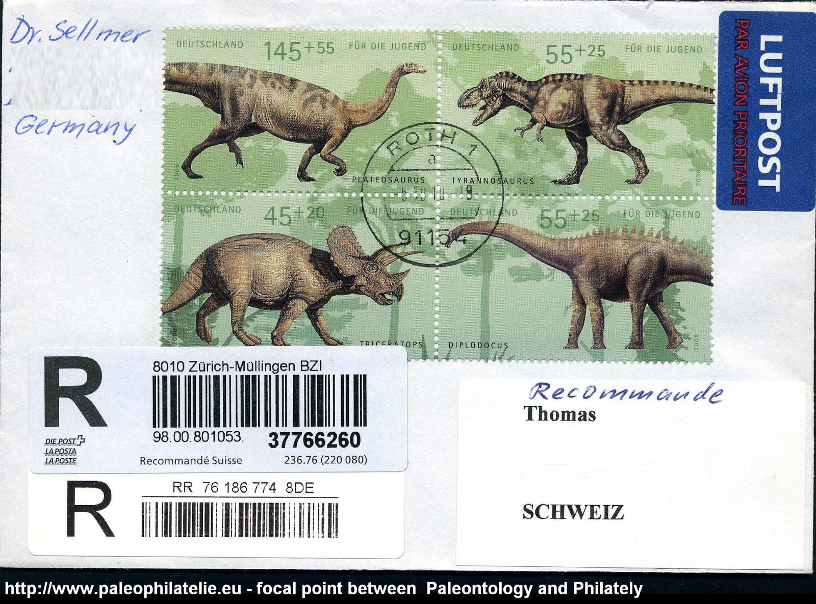 Stamp Right There: Dinosaur Stamps