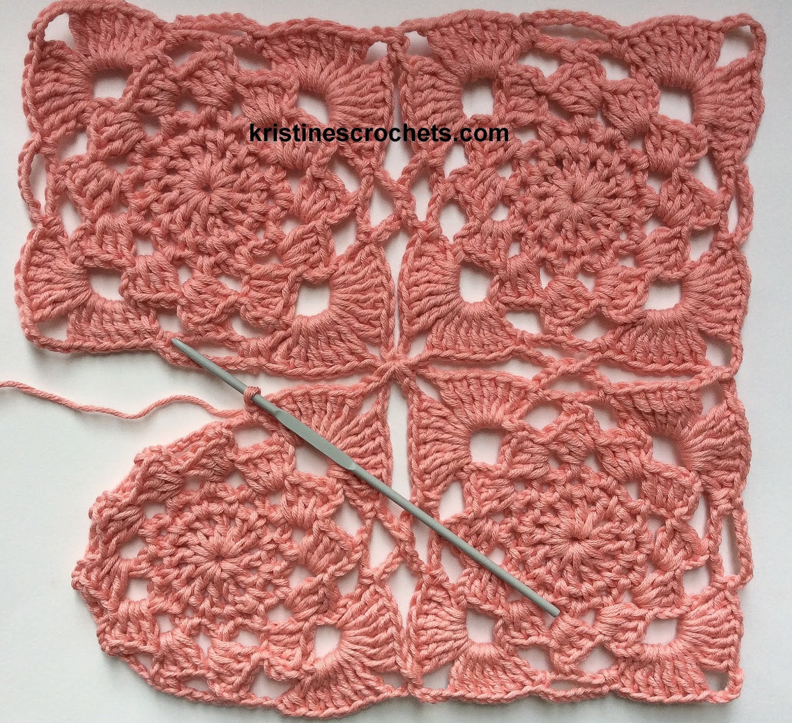 KristinesCrochets : Sunset Flower Square Motif - Free Crochet Pattern