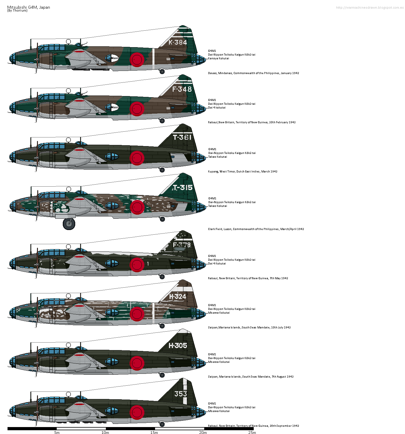 War Machines Drawn: MItsubishi G4M, part one