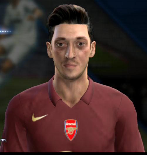 Iceberg Black: Face y Hair para Mesut Ozil 2019 (Pro Evolution Soccer 2013)