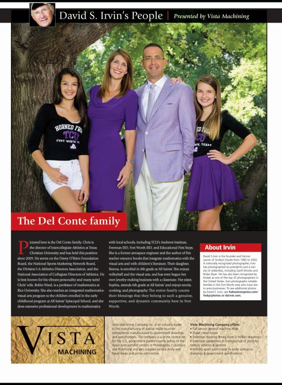 Fort Worth Business Press 2015: The Del Conte Family