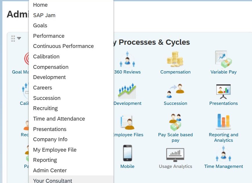 Custom Navigation Link in SuccessFactors Menu