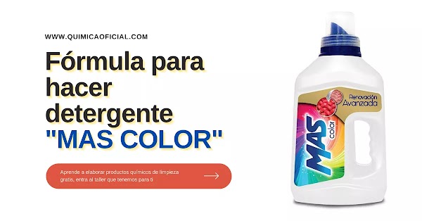 Detergente MAS COLOR aroma a CHICLE para ropa