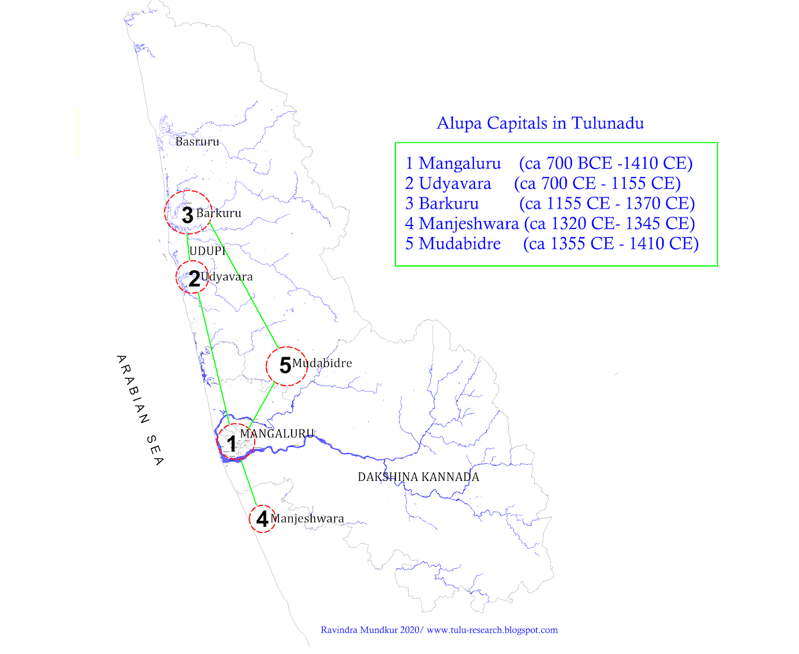 TuLu Research & Studies: 427. Ancient capitals of Tulunadu