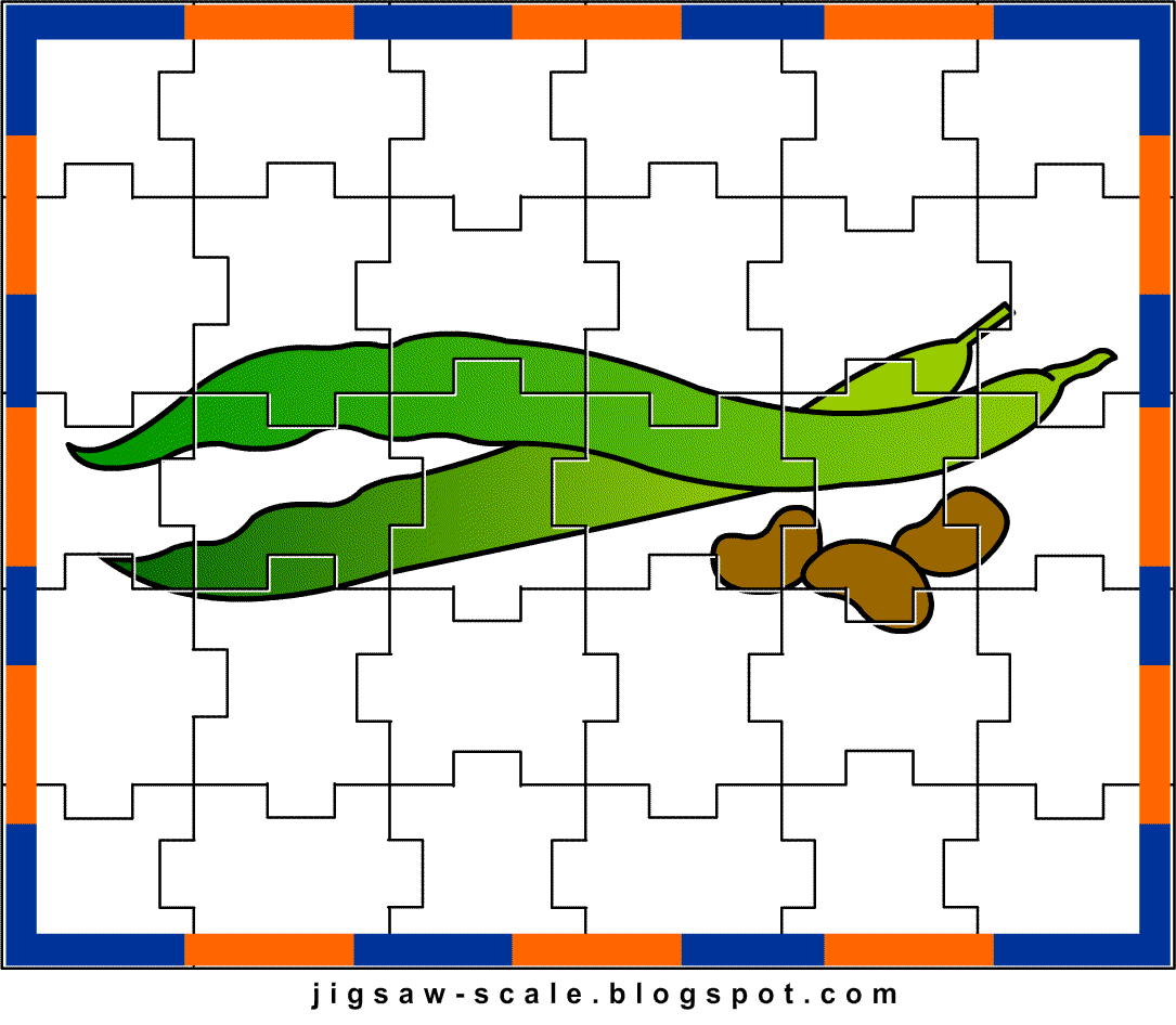 Printable Jigsaw Puzzle for kids: Beans Jigsaw