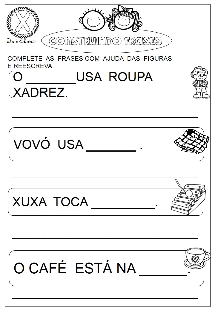 LINA COELHO, SEJAM BEM-VINDOS!: Formando Frases