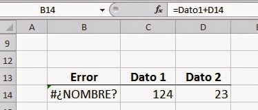 Capacitate Excel: Tipos de Errores en Excel 2010