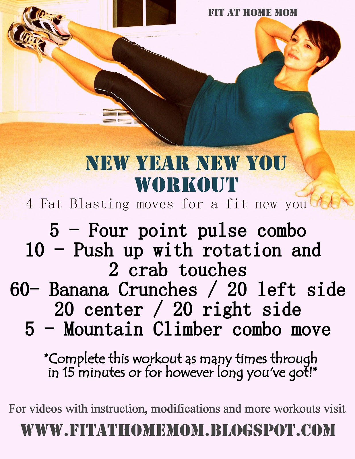 Fit At Home Mom: New Year New You Workout
