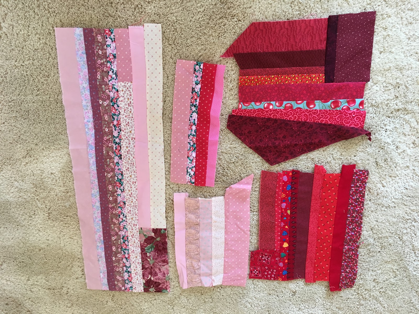 QuiltQuest: RSC17: March Red Scraps