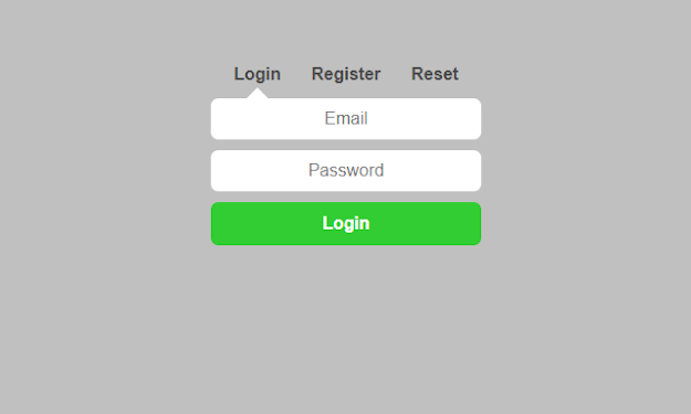 Animasi form login, register, reset password menggunakan HTML & CSS