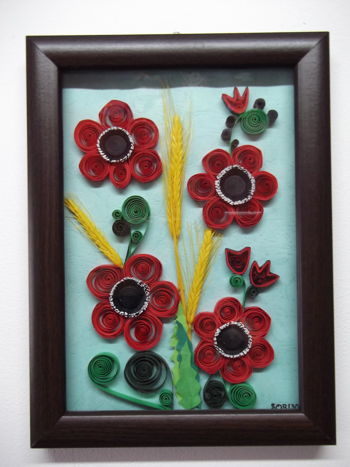 Handmade by Sorina: Tablouri cu maci