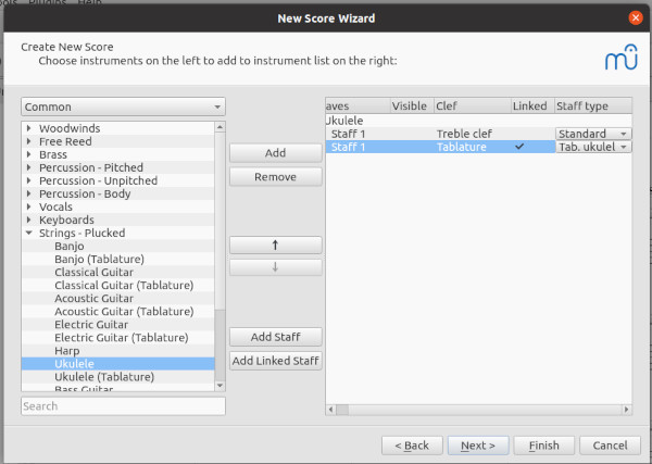 Making Ukulele Tabs & Notation in MuseScore