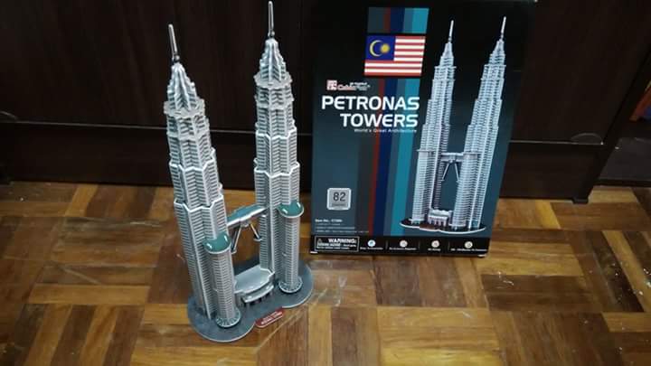 Dato Aliff Alex: Cubic Fun 3D Puzzle Petronas Twin Tower KLCC Model