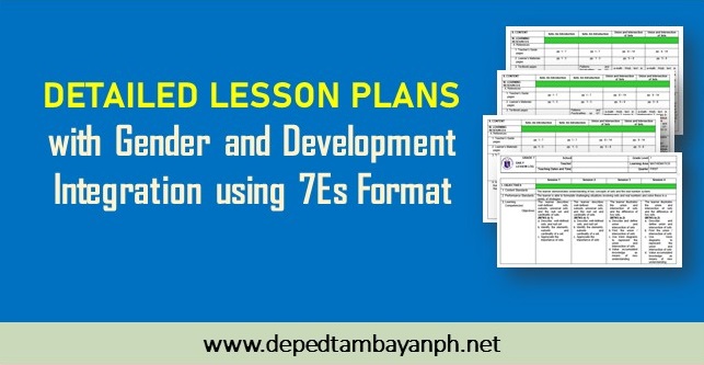 Detailed Lesson Plans with Gender and Development Integration ...