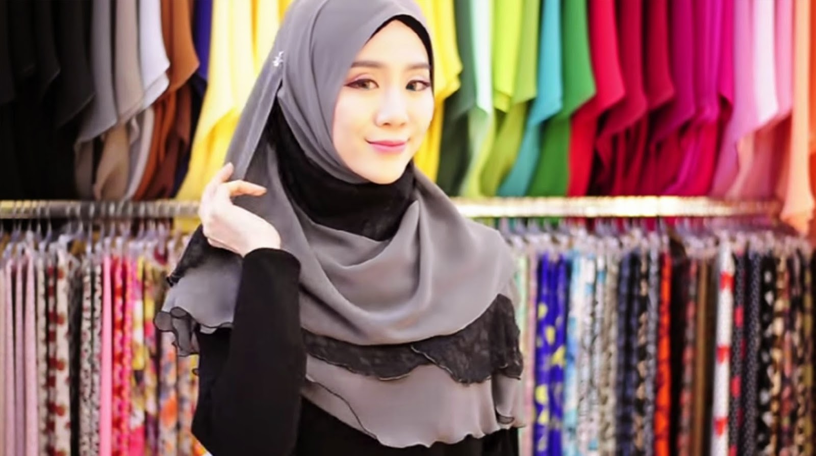 Fesyen Muslimah Terkini: Neng Geulis Hijab Tutorial 16 Azraa LAce ...