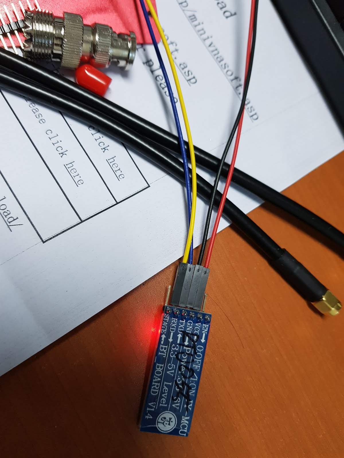 Adding a Bluetooth module to the MINI VNA Tiny
