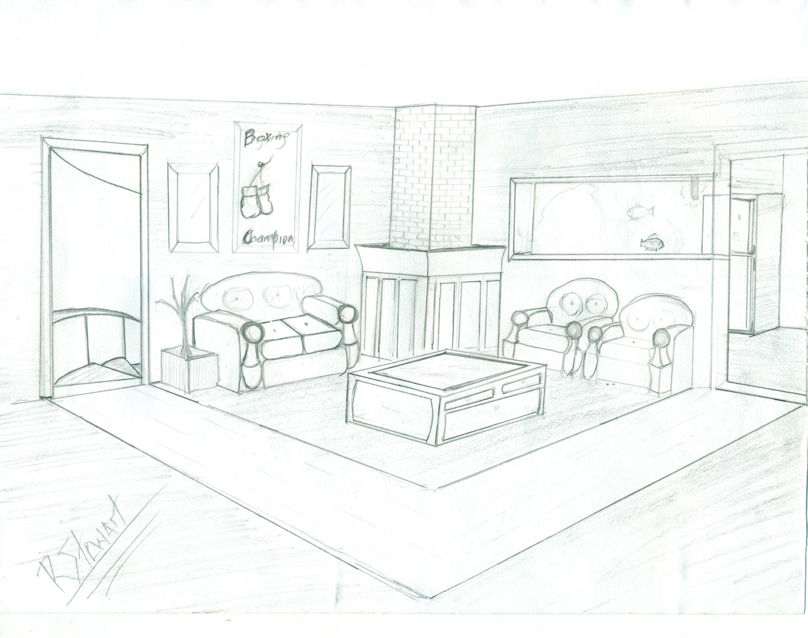 KEY DESIGNER: #INTERIOR and PERSPECTIVE DESIGN# 3RD POST OF THE WEEK