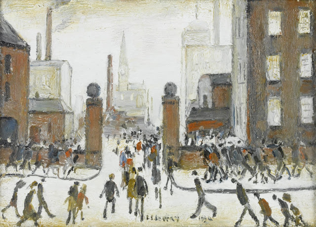 The Works of Laurence Stephen Lowry: 1964 - A Mill Scene, Wigan