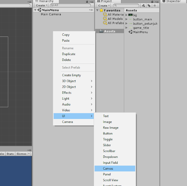 Tutorial Unity - Cara Terbaru Membuat Main Menu - Unity Tutorial ... Tutorial Unity - Cara Terbaru Membuat Main Menu - Unity Tutorial ...