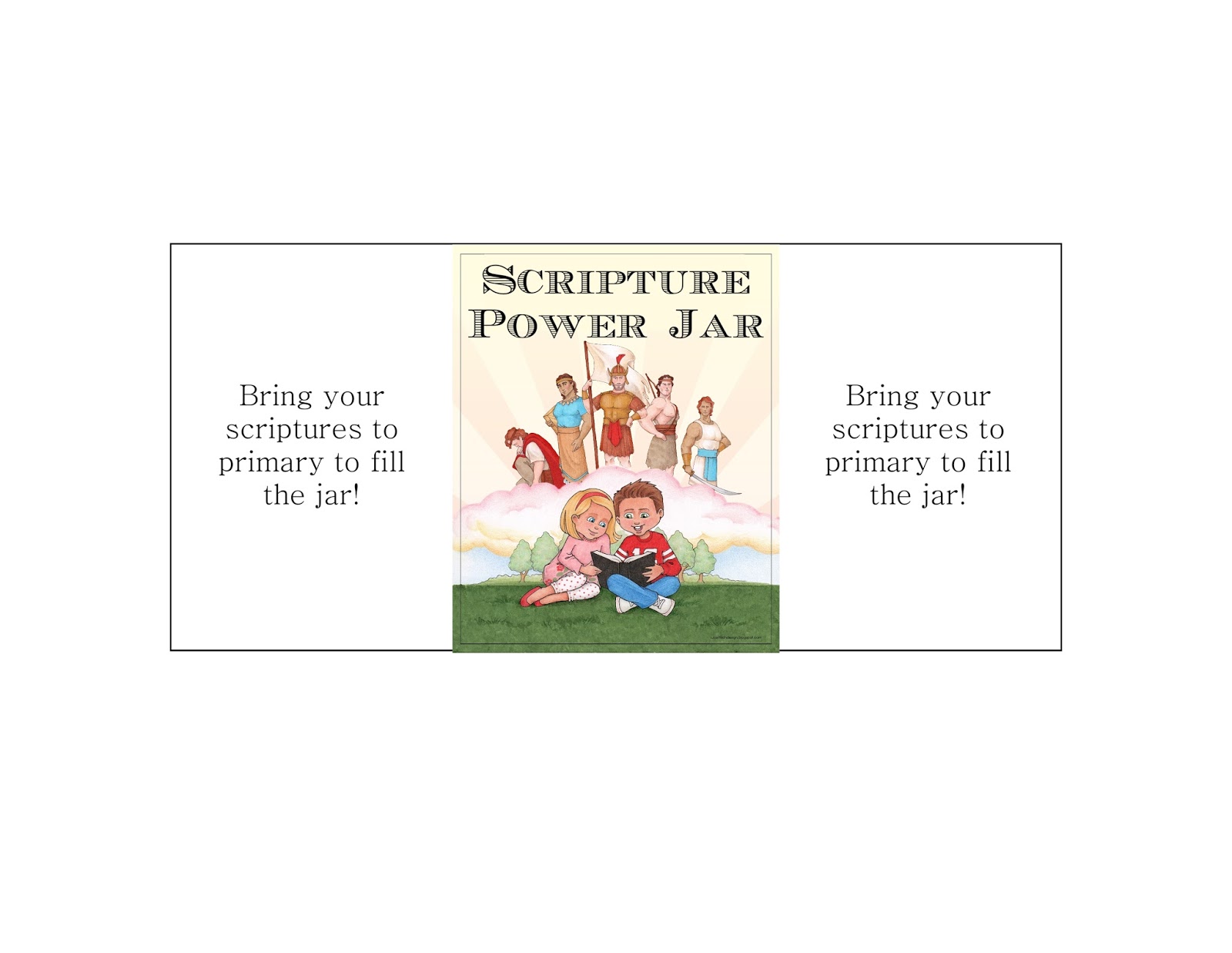 Scripture Power Jar - Singing Time Ideas | LDS | Camille's Primary Ideas