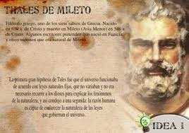 Historia de La Filosofia: Tales de Mileto (624-562 a. C.)