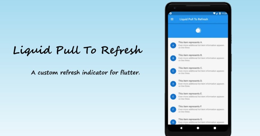 A custom refresh indicator for flutter - Flutter Tutorial
